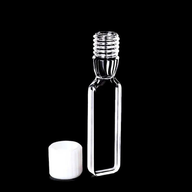 Screw 2mm, 700uL, 2 Windows, Round Bottom, HTR, QS2HR02, UV Vis Cuvette ...