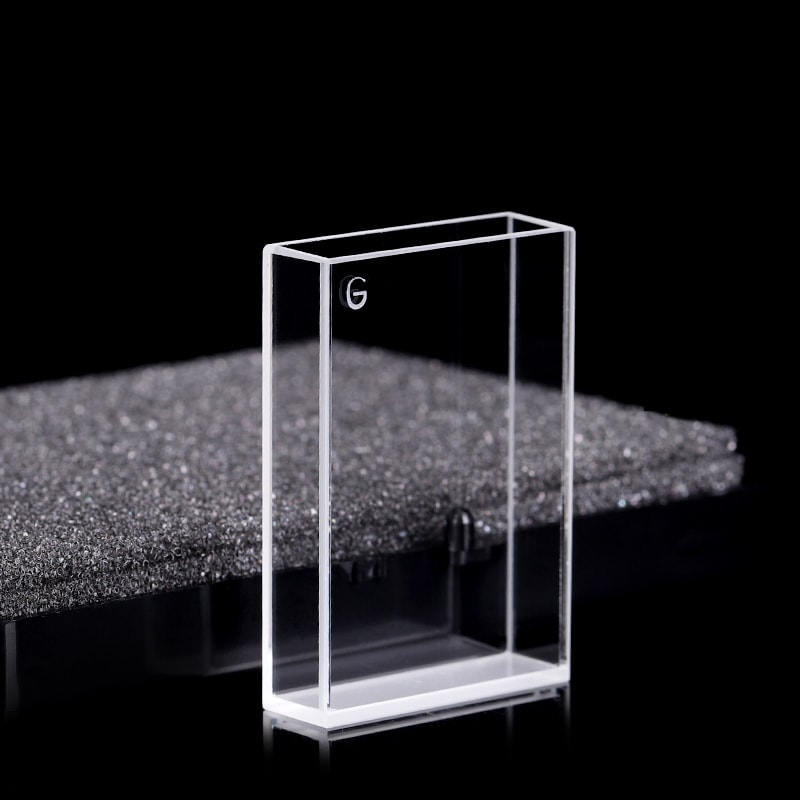 Custom 8/28 Mm Dual Path Length Cuvette. 9mL, 4 Windows Clear. External ...