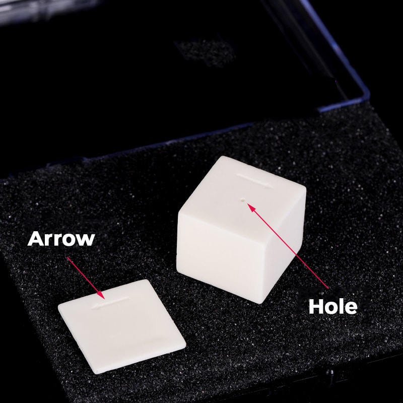 C621, Alumina Square Crucible, With Cover, LxWxH: 20x20x18mm, 99% Pure ...