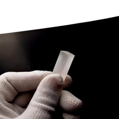 QT058, Custom Fluted Quartz Glass Step Sheets With Drilling | QT058