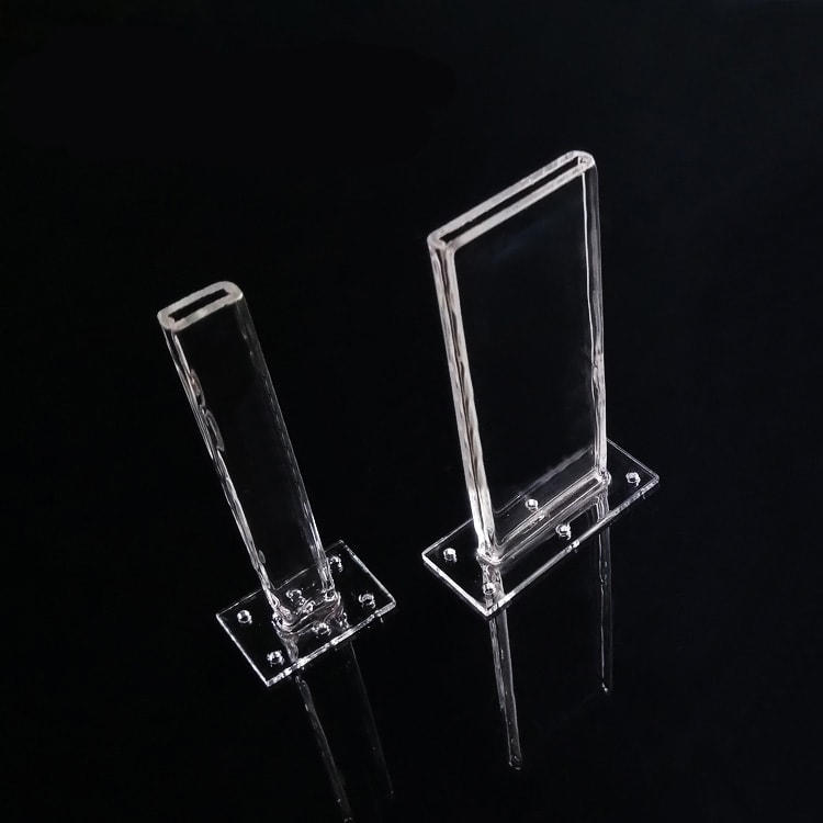 QT082, Custom Long Mouth Quartz Glass Cuvette | QT082