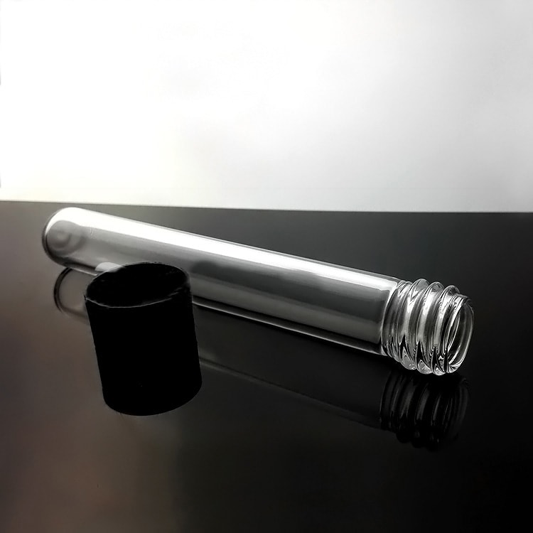 QT059, Custom Quartz Glass Screw Thread All Clear Bottle, Sample Bottle ...